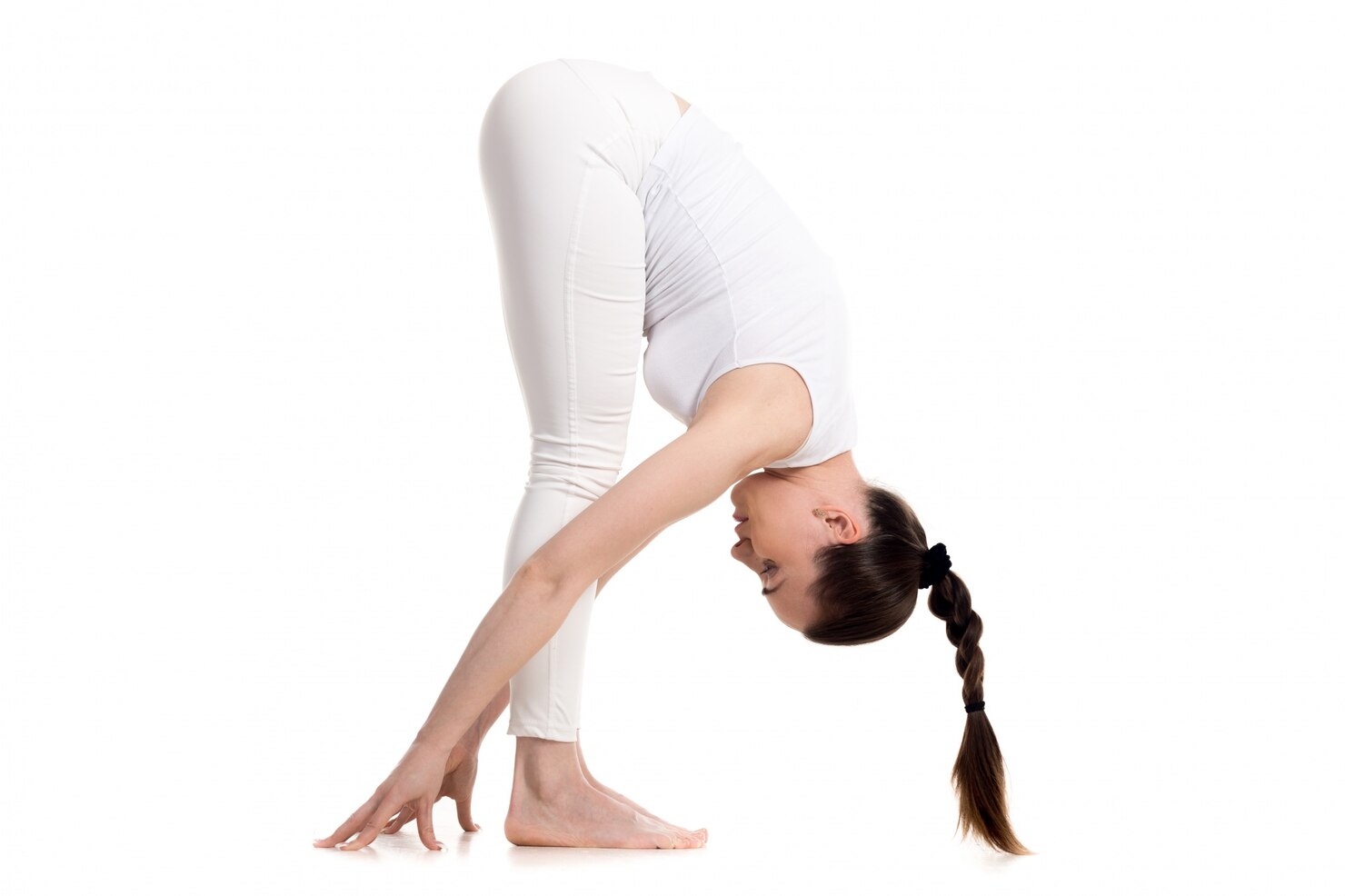 Stork Pose in Yoga for Pregnant Women - Padahastasana on momslab.com